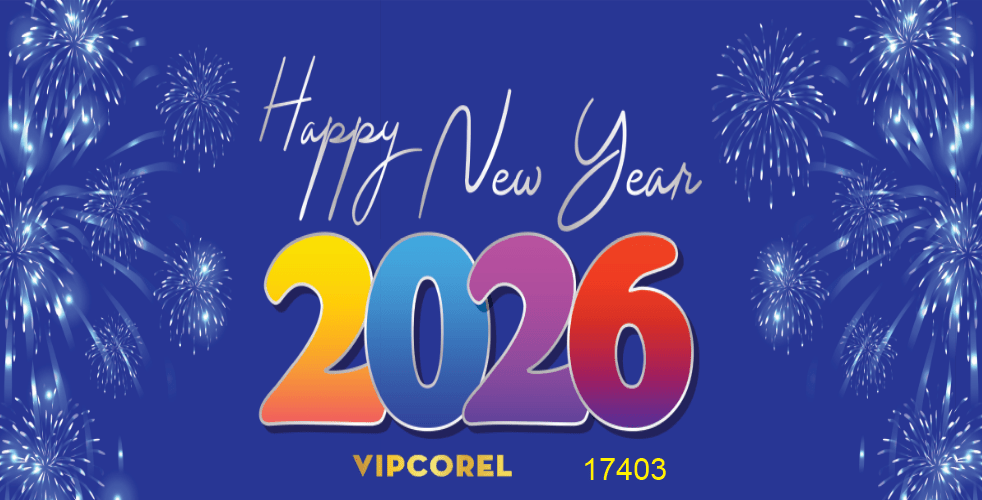 Backdrop Happy New Year 2026 file corel #230 | VIPcorel.com - Thư viện ...